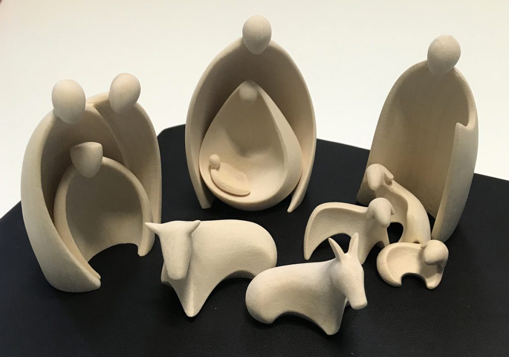 Crèche moderne en bois de tilleul – Boutique Officielle de Notre Dame ...